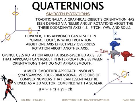Computer Graphics Chapters Cs 482 Fall 2017 Transformations Ppt