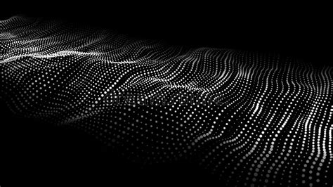 Wave Of Particles Technology Background Concept Dynamic Wave Vector Illustration Futuristic