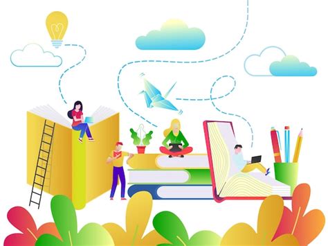 Premium Vector Education Concept Of Online Tutorial Training Courses