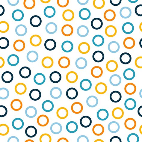 Premium Vector Colorful Circle Seamless Pattern With White Background