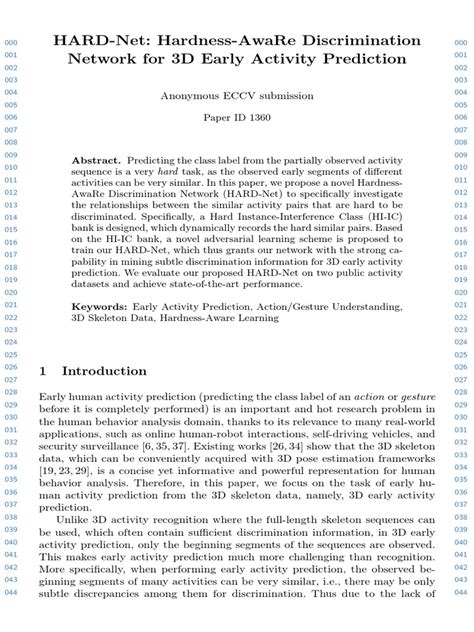 Hard Net Hardness Aware Discrimination Network For 3d Early Activity Prediction Pdf