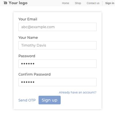 Odoo Website OTP Authentication WebKul