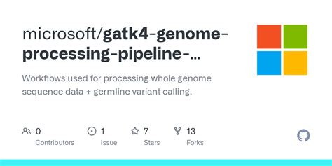 github microsoft gatk4 genome processing pipeline azure workflows