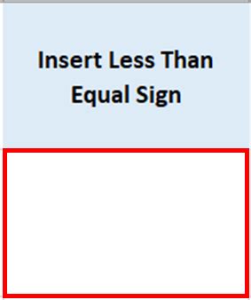How To Put Less Than Or Equal To In Excel SpreadCheaters