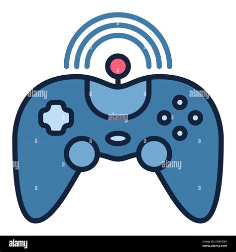 Wireless Videogame Controller Vector Gamepad Concept Colored Icon Or Sign Stock Vector Image