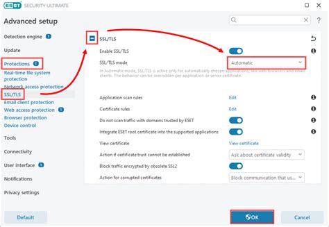 KB3487 Allow SSL Communication With Specific Online Services And Wireless Devices In ESET