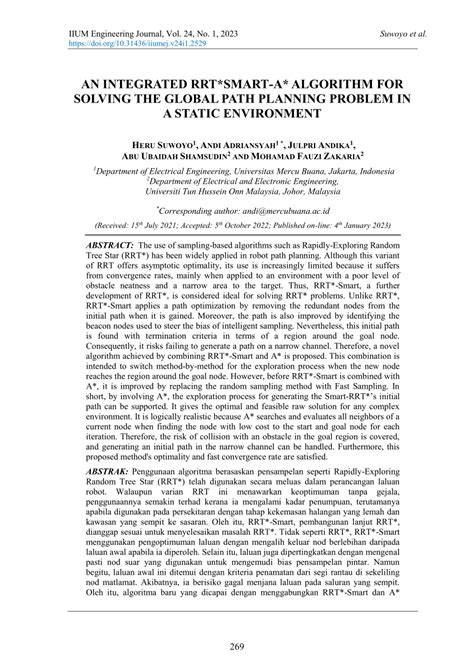 pdf an integrated rrt smart a algorithm for solving the global path