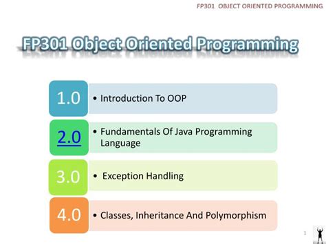 ppt fp301 object oriented programming powerpoint presentation free