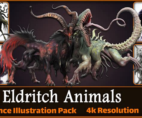 Artstation 5000 Anime Eldritch Horror Characters Full Body Reference Pack Mega Bundle 4k