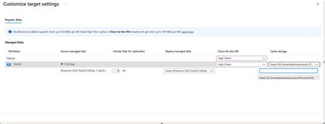azure vm disaster recovery high churn support public preview