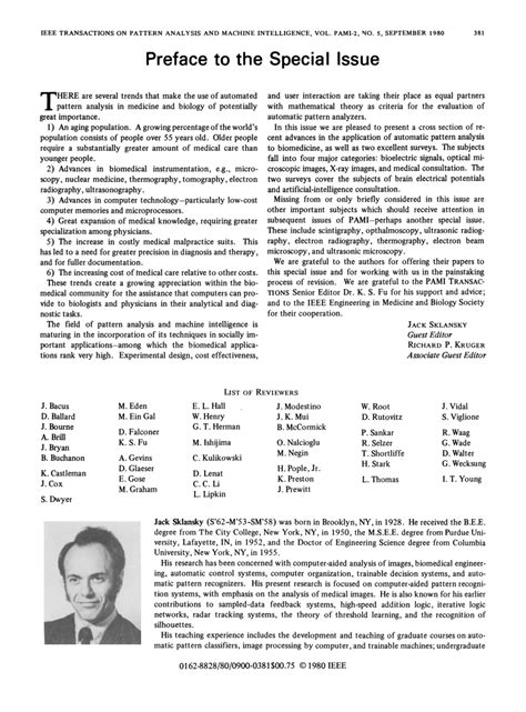 Pdf Preface To The Special Issue