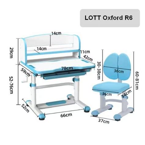 Комплект растущая парта и стул LOTT OXFORD R6 серый по цене 14 998 руб ...