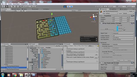 How To Generate Nav Mesh Floor In A Procedural Generated Maze Questions Answers Unity