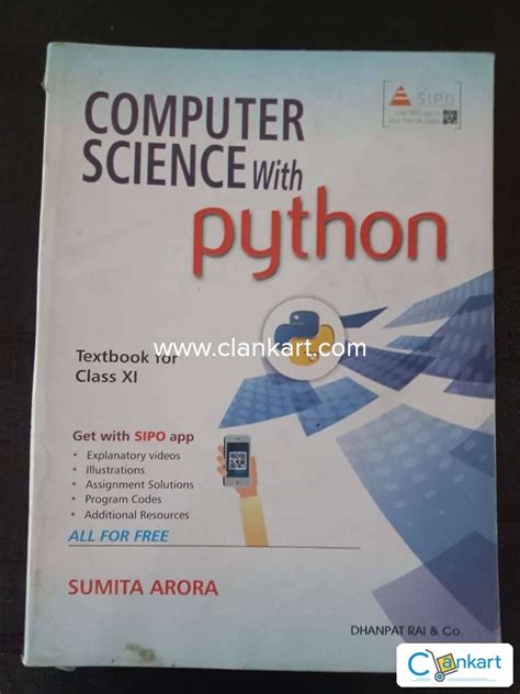 buy cbse class 11th computer science python book book in excellent