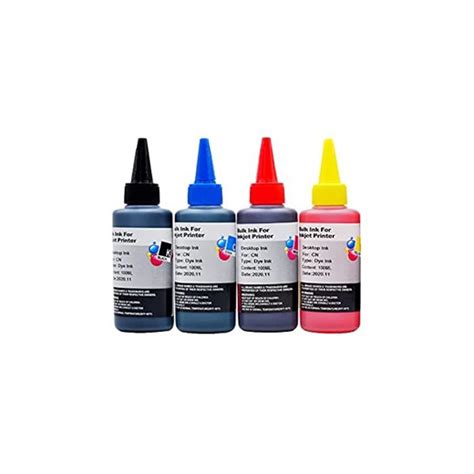 티몬 글로벌 홀세일 캐논 Canon 리필 잉크 호환 100ml 4색 세트 전기종 대응 Bkcmy 병 잉크【피치마트】4