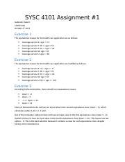 SYSC Assignment Docx SYSC Assignment Gabrielle Hubert October Th