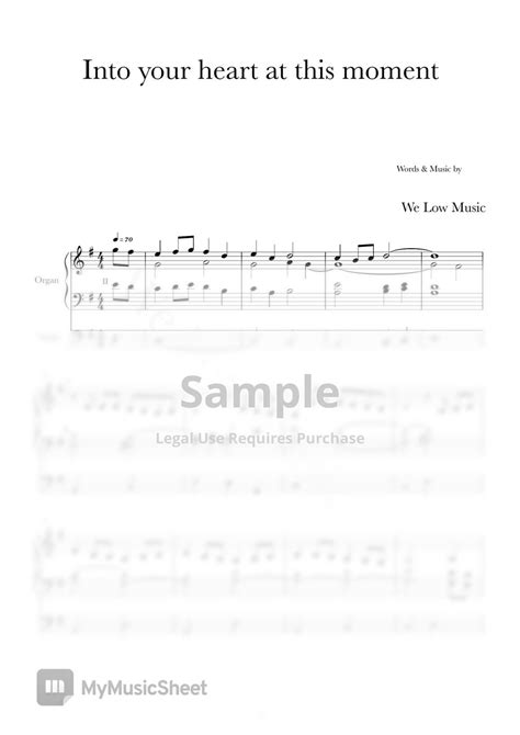 김수지 이 시간 너의 맘속에 오르간 전주 특주 曲谱 By We Low Music