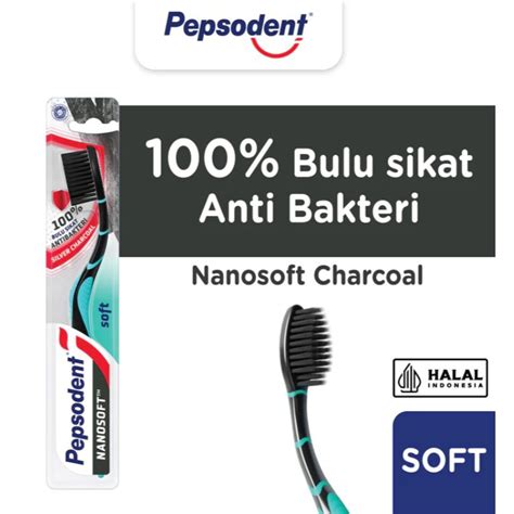 Jual Pepsodent Nanosoft Silver Charcoal 1 Pcs Shopee Indonesia