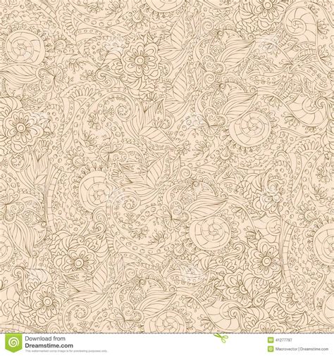 Ornamental Seamless Pattern Stock Vector Illustration Of Scroll Curve 41277797