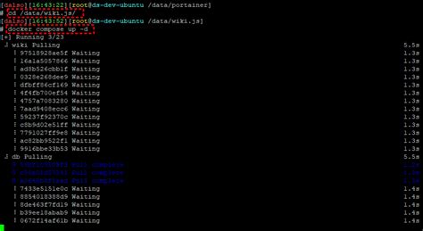 Docker Compose를 이용한 Wikijs 설치하기 달소씨의 하루