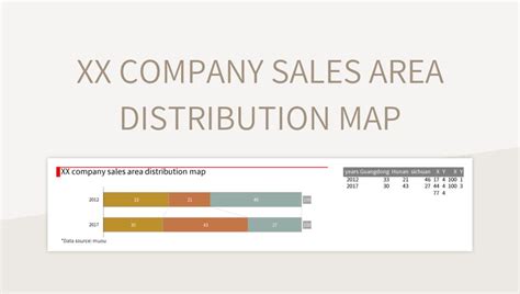 XX Company Sales Area Distribution Map Excel Template And Google Sheets File For Free Download
