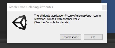 Gradle Build Error Colliding Attributes Questions Answers Unity Discussions