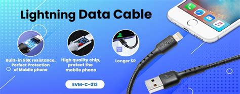 Buy Evm Evm C 013 Lightning Usb Cable Black At Best Price On Reliance