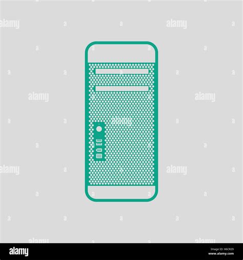 System Unit Icon Gray Background With Green Vector Illustration Stock Vector Image Art Alamy