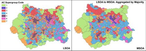 Result Of The Lsoa To Msoa Geodemographic Ac Aggregation Refer To Download Scientific Diagram