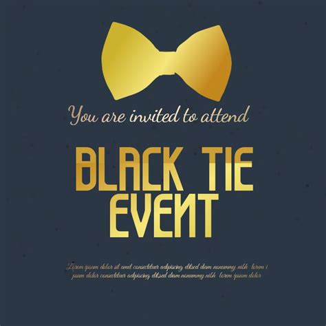 Formal Attire Requested Template Edit Online Seapik