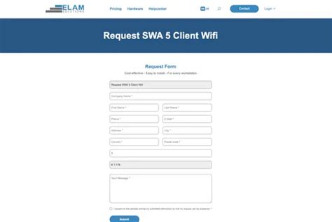 Swa 5 Client Wifi Request Elam Solutions