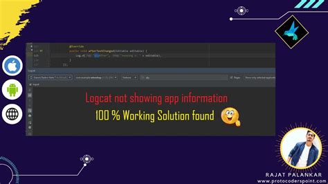 Android Studio Logcat Not Working Showing 100 Working Solution