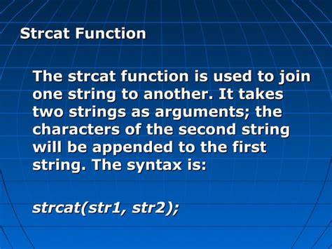 Strings In C PPT