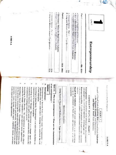Unit Wise Questions And Answers Pdf Entrepreneurship Economics