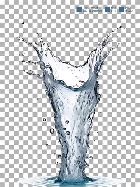 Attractive Water Splash Premium Ai Generated Vector