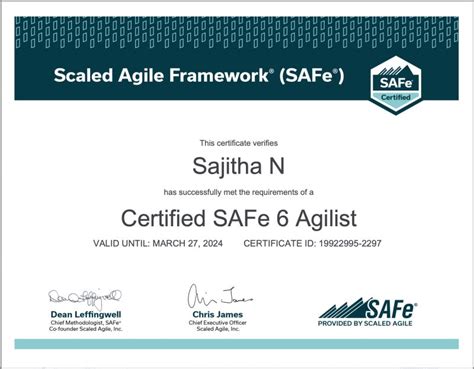 Sajitha Nelliparambil On Linkedin Scaledagileframework Scaledagile