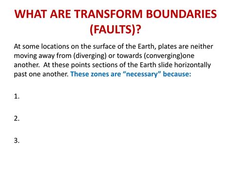 PPT Transform Boundaries Faults PowerPoint Presentation Free Download ID 5834625