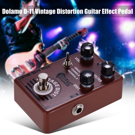 Jual Efek Gitar Dolamo D 11 Vintage Distortion Effect Pedal Dengan Filter Volume Dan Kontrol