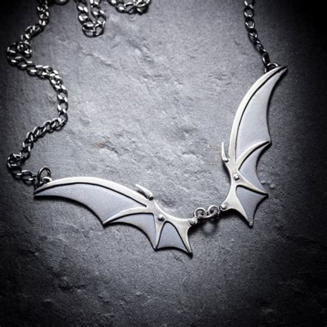 Delight In The Night Bat Wings Necklace Bleak Boutique