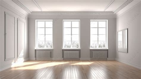 창 및 라디에이터가 있는 빈 3d 방 그림 천장 배경 빈 벽 배경 삽화 배경 이미지 Hd 천장 빈 벽 삽화 배경 사진