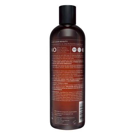 Argan Oil Shampoo Sulfate Free Smoothing And Repairing Shampoo Hask