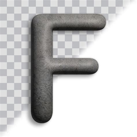 Premium Psd Grunge Concrete Wall 3d Letter F