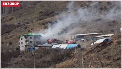 İspirde Korkutan Yangın Erzurum Haberleri Diyadinnet