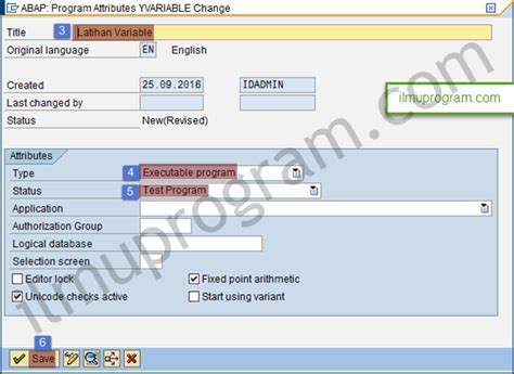Tcode Se38 Create Variable Ilmu Programmer