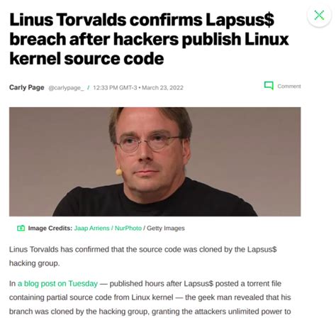 NixCraft On Twitter LOL Oh No The Linux Source Code Was Leaked Https T Co WCxKoVFDlt