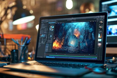 Quotediting Software Interface On Laptop Complex Toolsquot Premium Ai