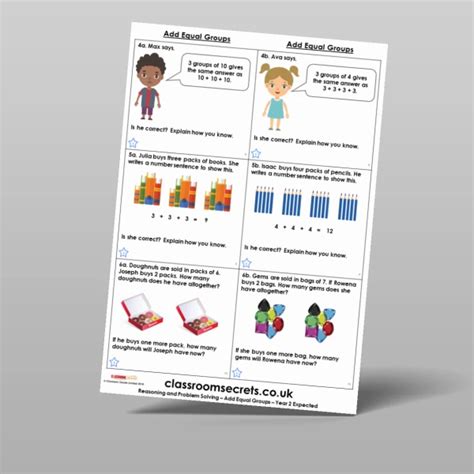 Year Add Equal Groups Reasoning And Problem Solving Resource Classroom Secrets