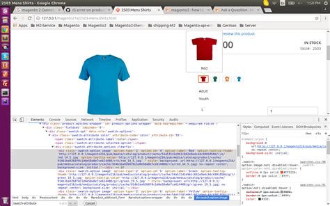 Magento Can T Get The Selected Color Swatch Value In Options Phtml File Magento Stack Exchange