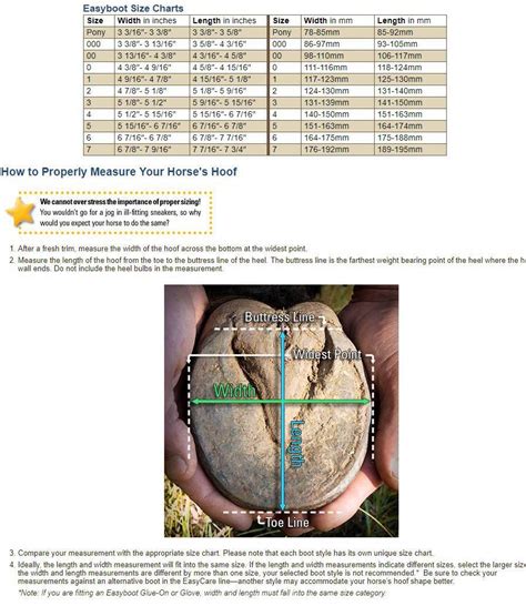 Easyboot Size Chart Pe