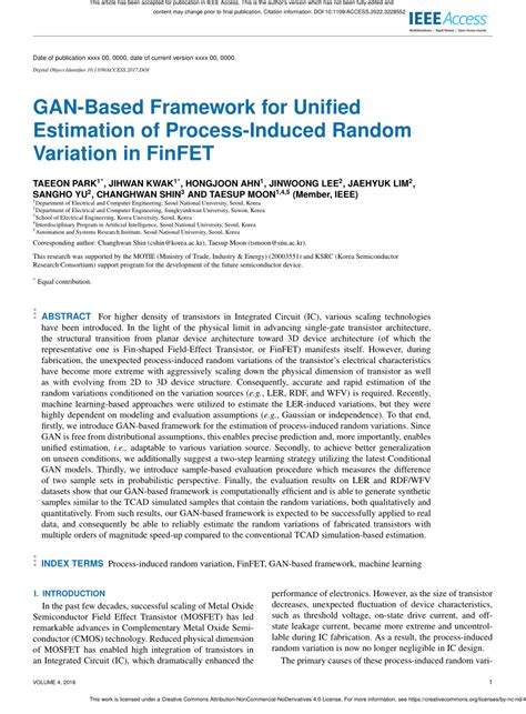pdf gan based framework for unified estimation of process induced